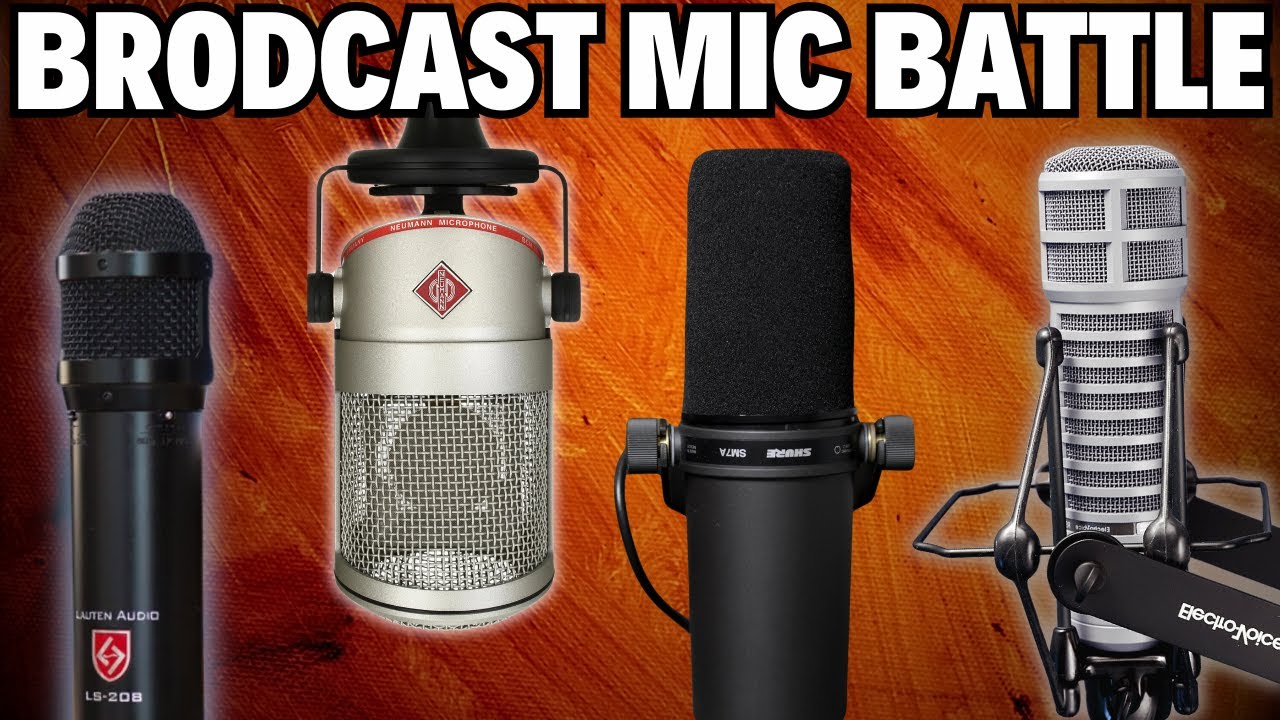 Broadcast Mic Shootout | LS-208 | BCM104 | SM7B | RE20 - YouTube