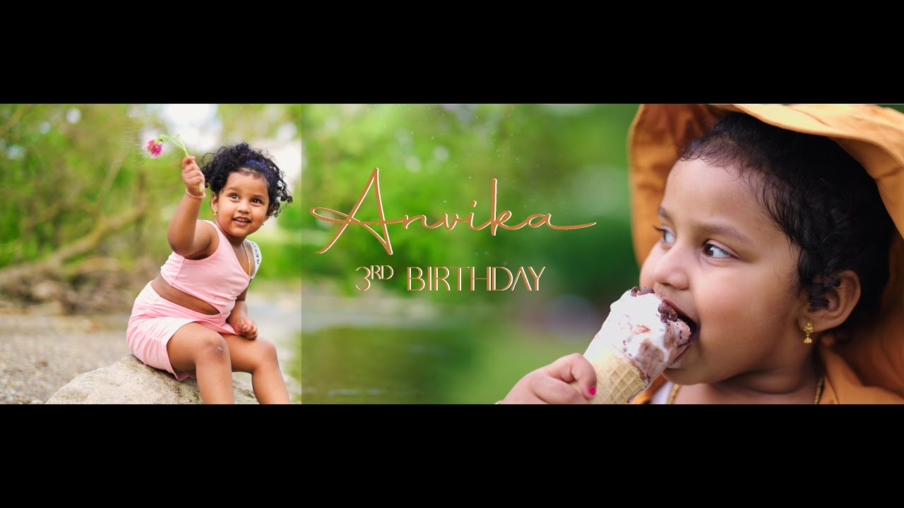 Anvika's 3rd Birthday Outdoor 4K - YouTube