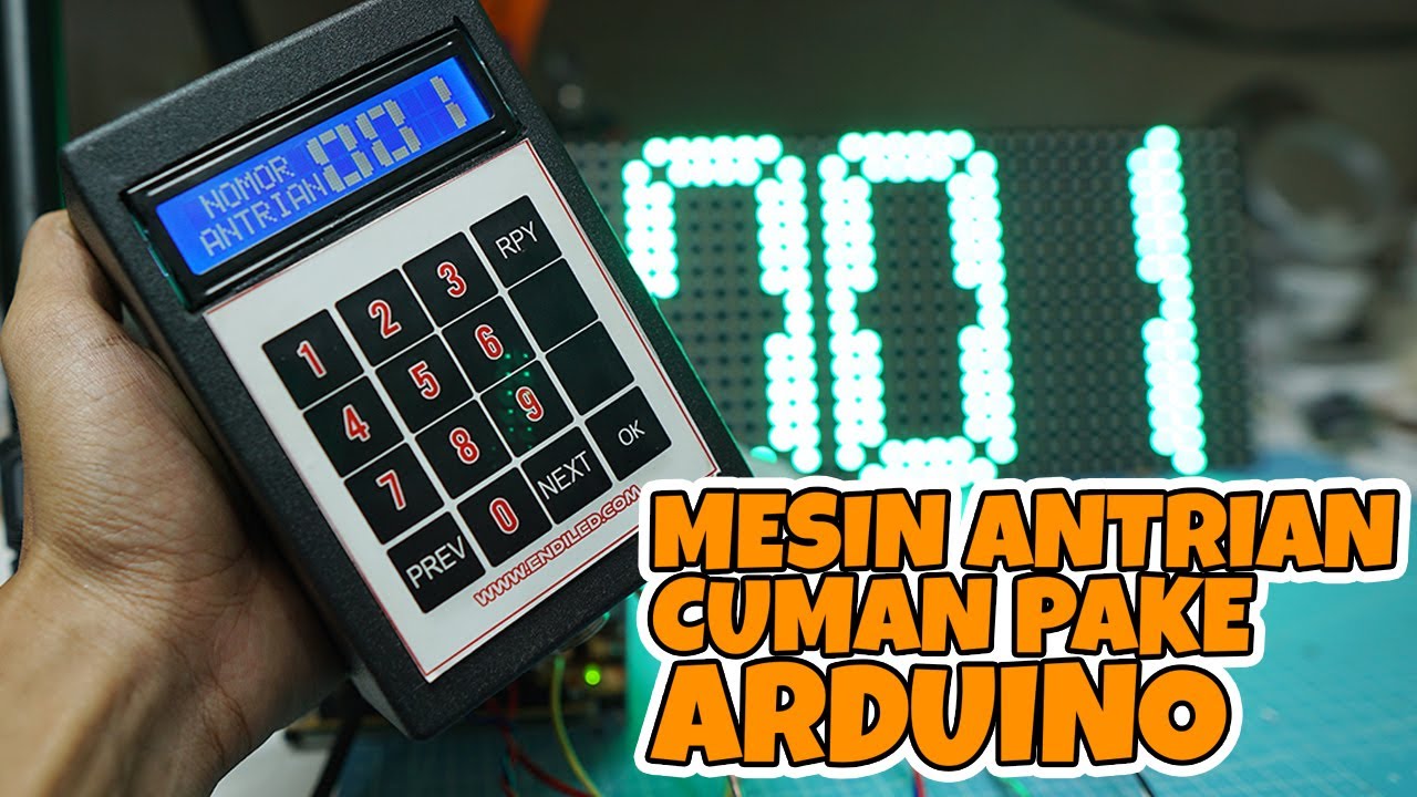 Membuat Mesin Antrian Dengan Led Display P10 Arduino - YouTube