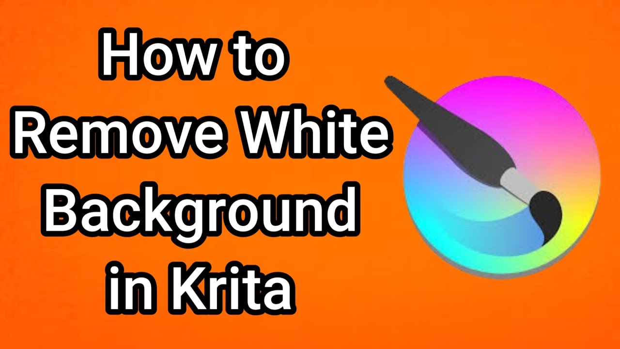 How to Remove White Background in Krita - YouTube