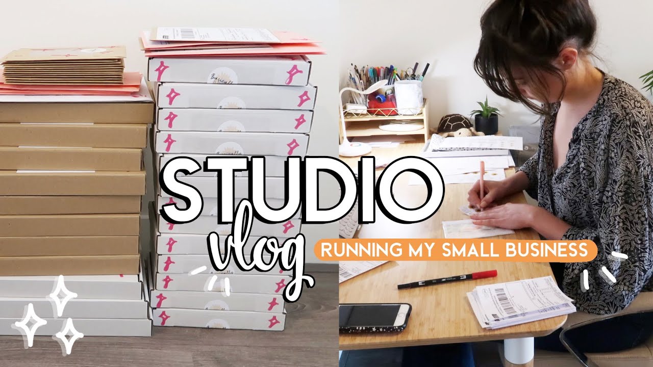 packing orders & how i organise my online shop and products ⭐️ studio ...