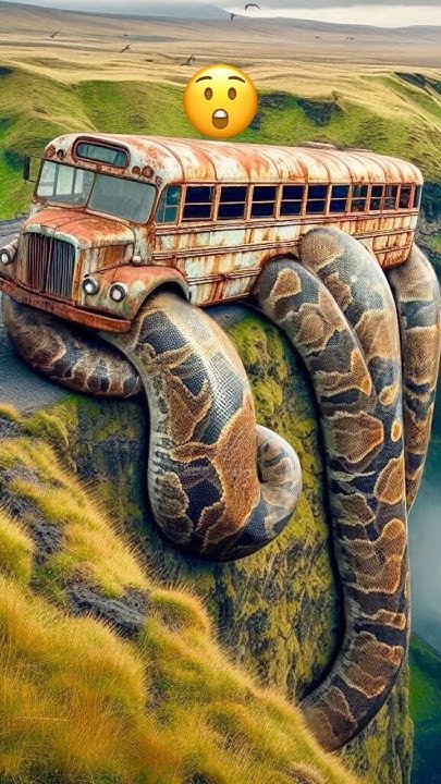 AI Travel Discovery | Giant Python attacking Bus | Amazon Jungle # ...