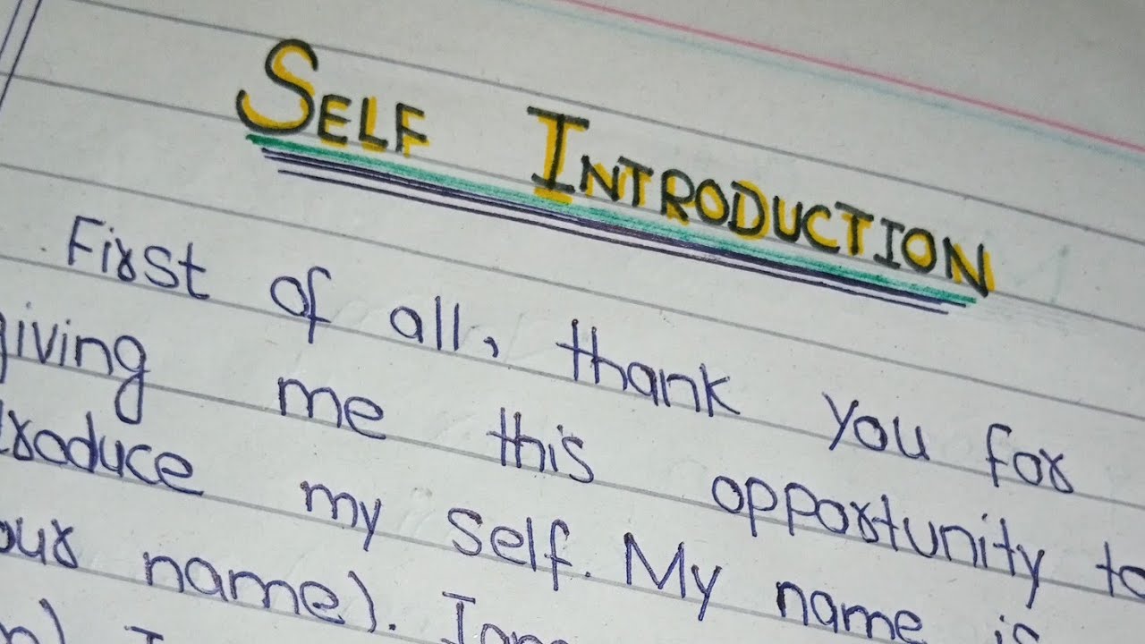 How to Introduce Yourself in English || Self Introduction in Interview ...