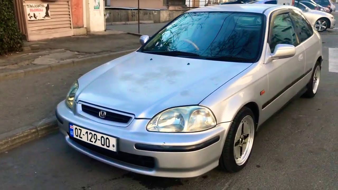 Honda Civic D15b sleeper turbo engine removal - YouTube