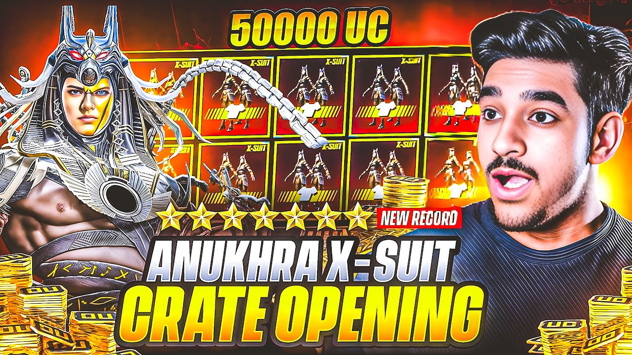 50,000 UC for Anukhra X-Suit Opening || Bgmi Live - YouTube