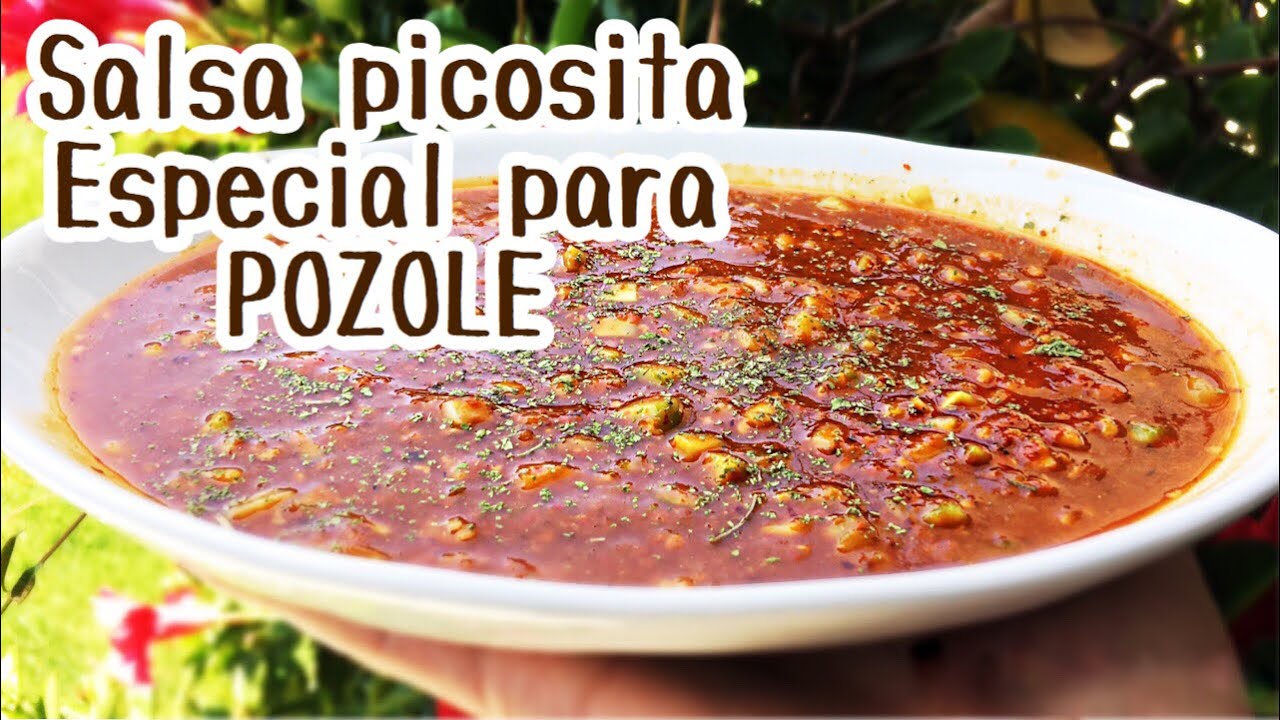 SALSA PICOSA SABROSA ESPECIAL PARA POZOLE Y MÁS - YouTube