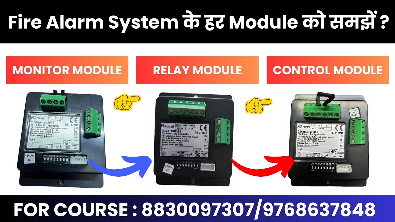 कितने प्रकार के Fire Alarm Module होते है ? | Addressable Fire alarm ...