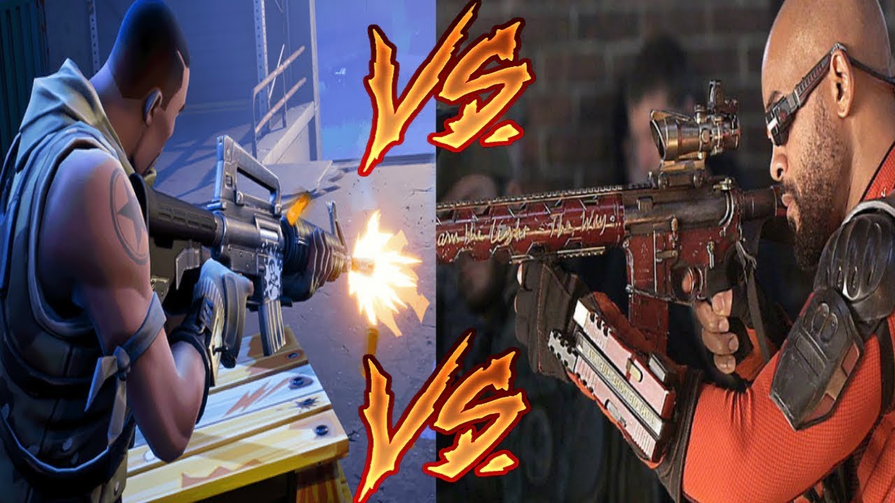 Fortnite weapons in REAL LIFE: (SCAR-H, RPG, PUMP SHOTGUN, AR-15 ...