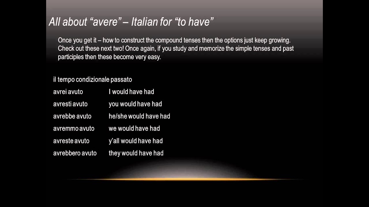 Learning To Speak Italian All About Avere Italian For To Have YouTube learning-to-speak-italian-all-about-avere-italian-for-to-have-youtube