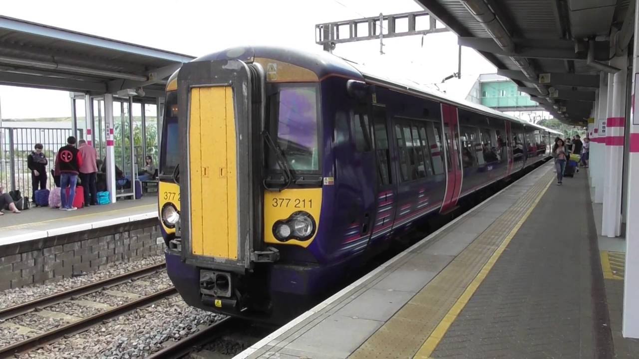 Thameslink Class 377 Departing Luton Airport Parkway (24/7/16) - YouTube