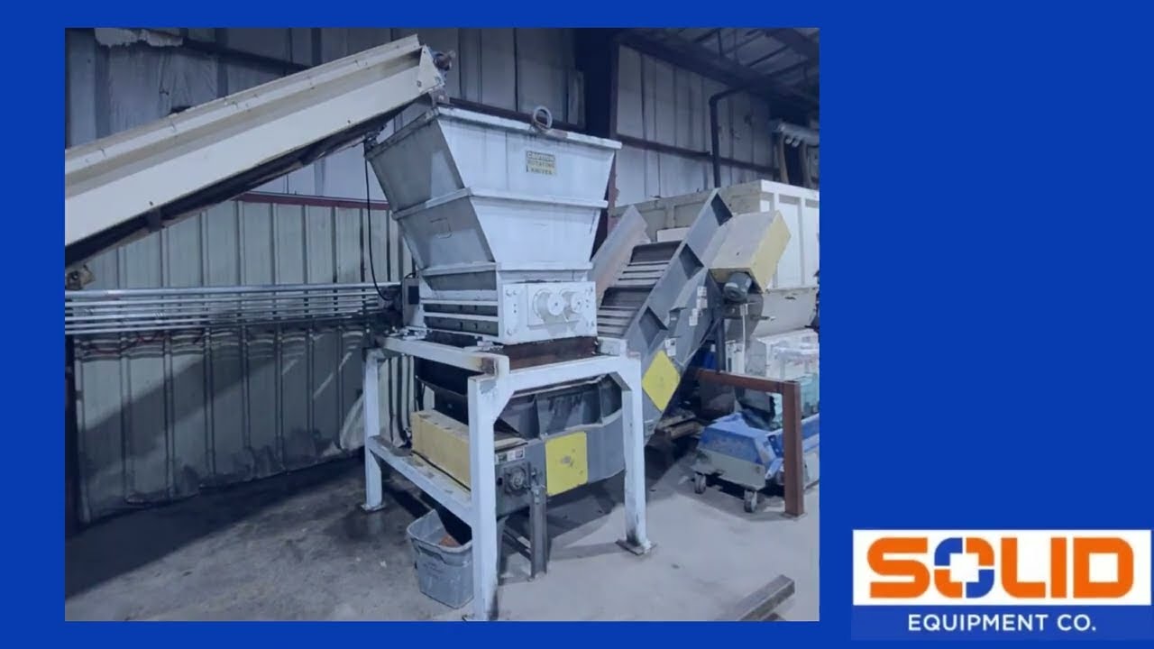Shred Tech ST 50 Metal Shredder for Metal Recycling - YouTube