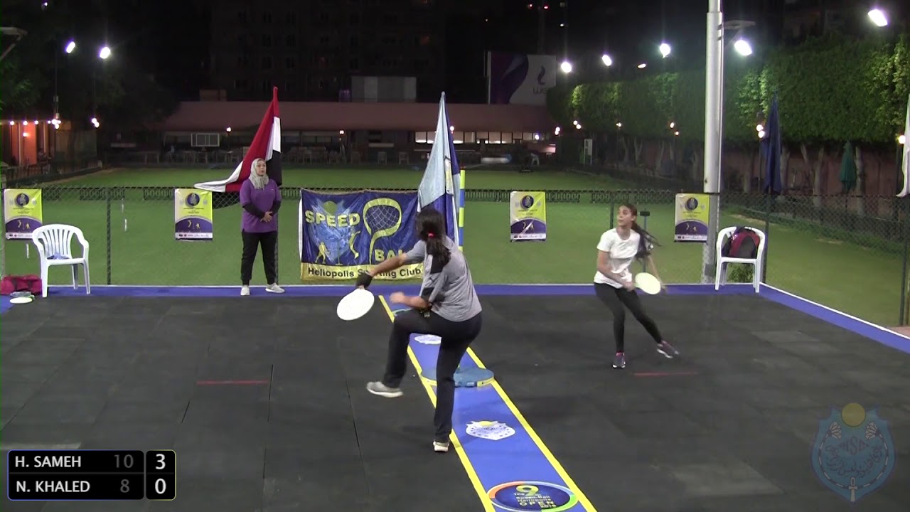 Habiba Sameh VS Nada Khaled - Speedball Heliopolis Open 2018 - Women's R16 - YouTube