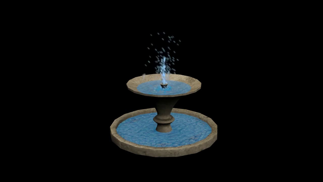 3D Fountain Animation with Sound - YouTube