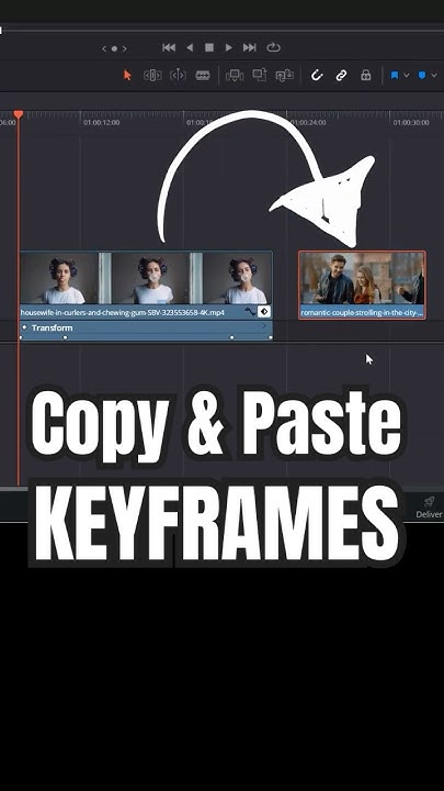 Copy & Paste Keyframes to Fit Your Footage - DaVinci Resolve - YouTube