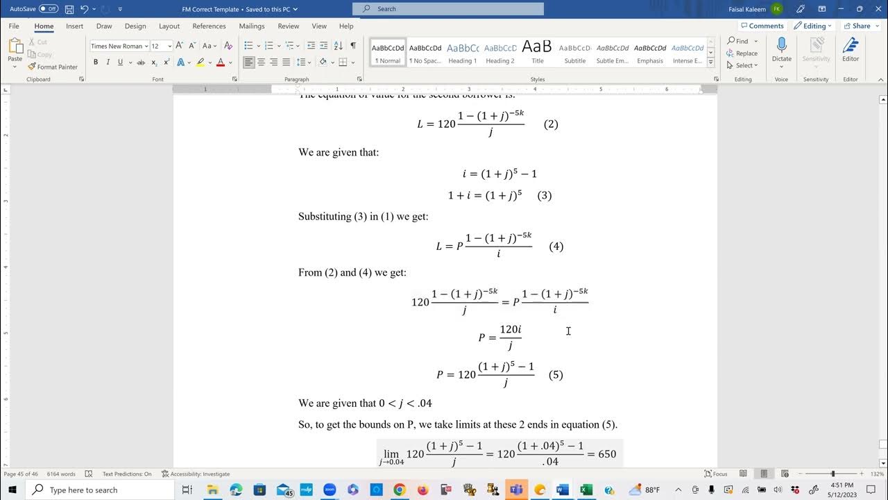Actuarial Exam FM Prep Lesson 31 (SOA Sample Question 231 Solution ...