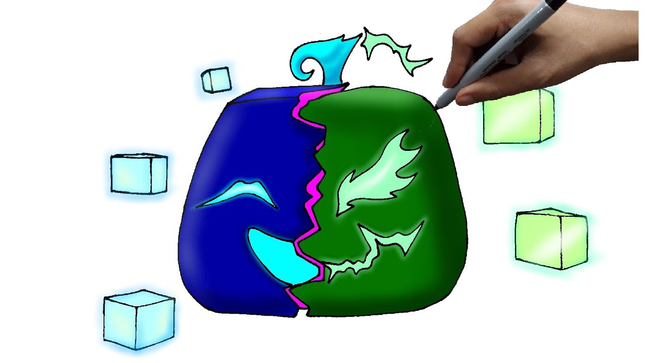 How to draw control fruit rework fanmade blox fruits - YouTube