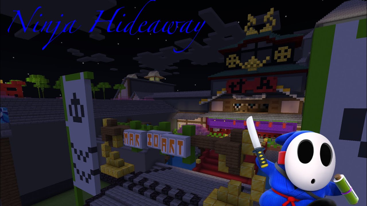 Ninja Hideaway Minecraft Mario Kart Tour - YouTube