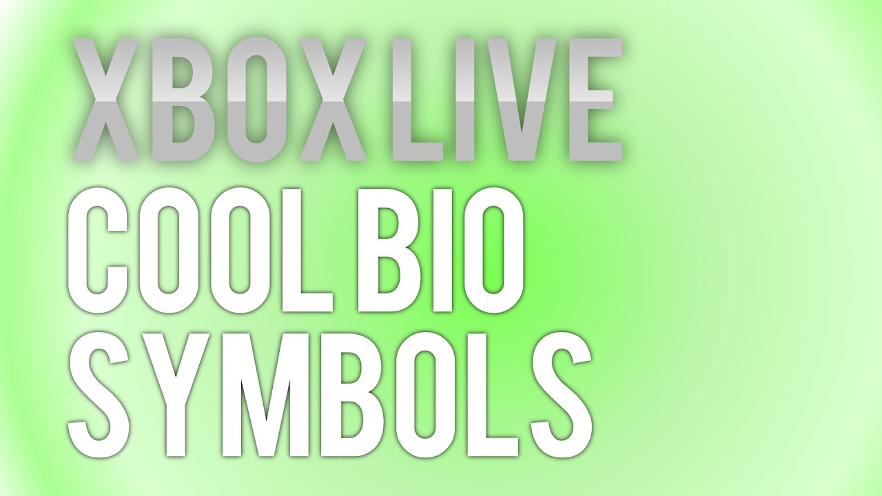 Hidden Xbox LIVE Bio Characters / How-To-Get Tutorial - YouTube