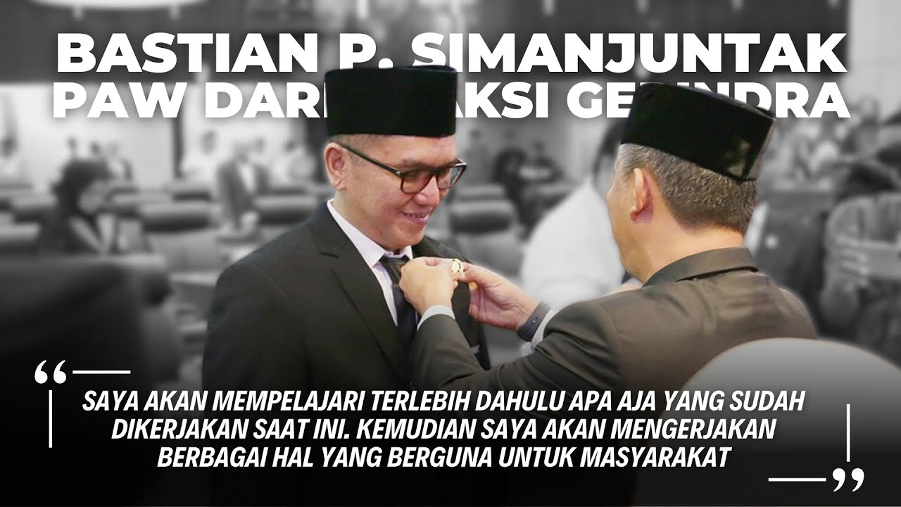 Bastian P. Simanjuntak Resmi Dilantik Sebagai Anggota DPRD DKI Jakarta ...