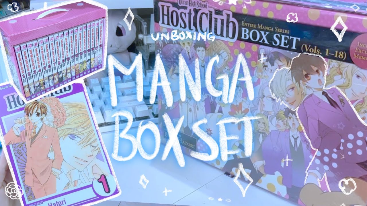 🌹Ouran High School Host Club Manga Box Set🌺 18 Manga Set Unboxing📚 ...