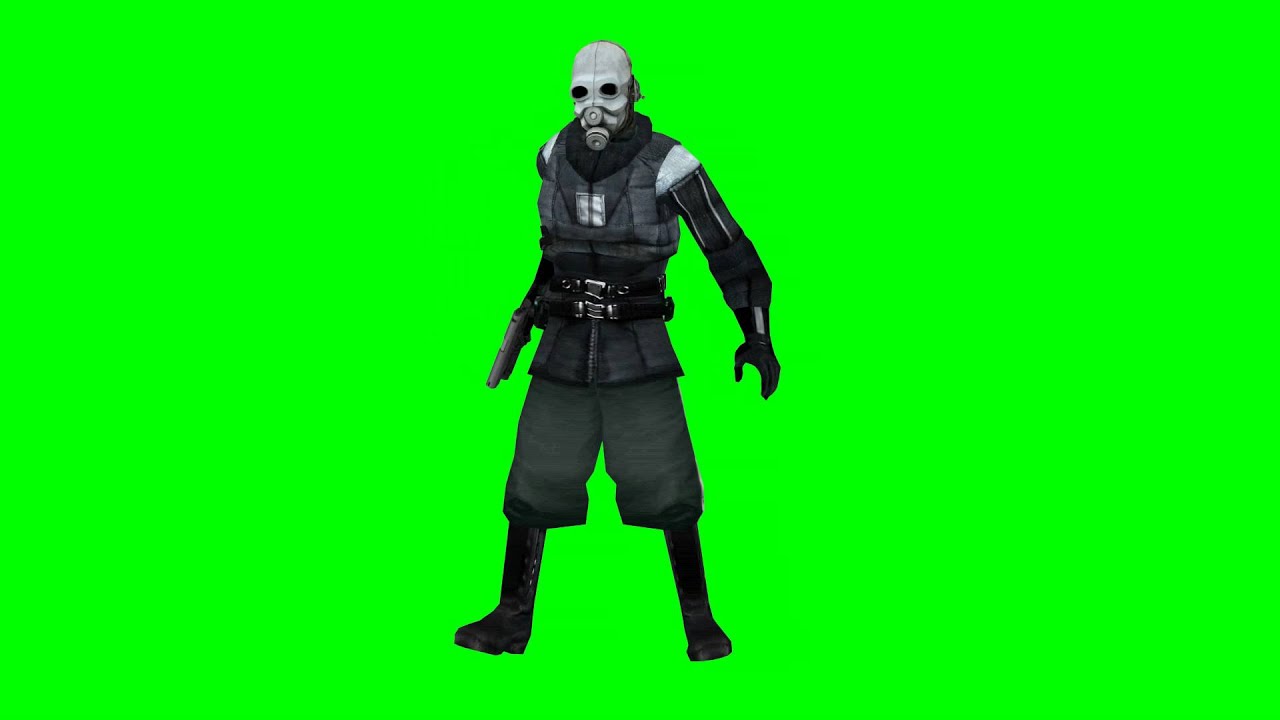 Half-Life 2 metro cop duel cowboy style front - HD chroma key footage ...