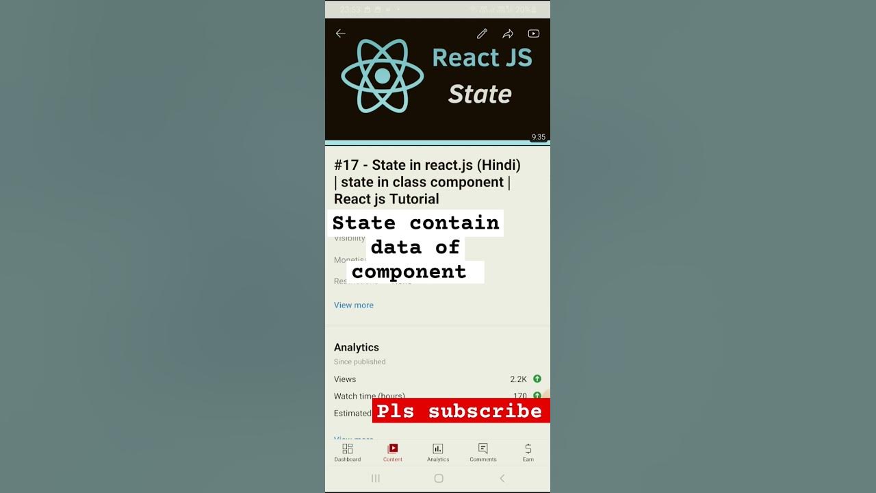 State In React Js । State In React । React Js Tutorial In Hindi React Reactjs Reactjscourse