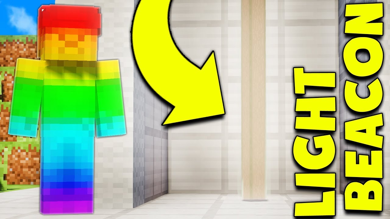 CREATING THE LIGHT STEVE BEACON! - YouTube