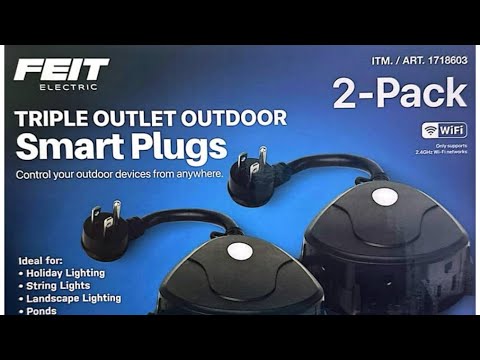 Feit Electric Triple Outlet Outdoor Smart Plug - YouTube