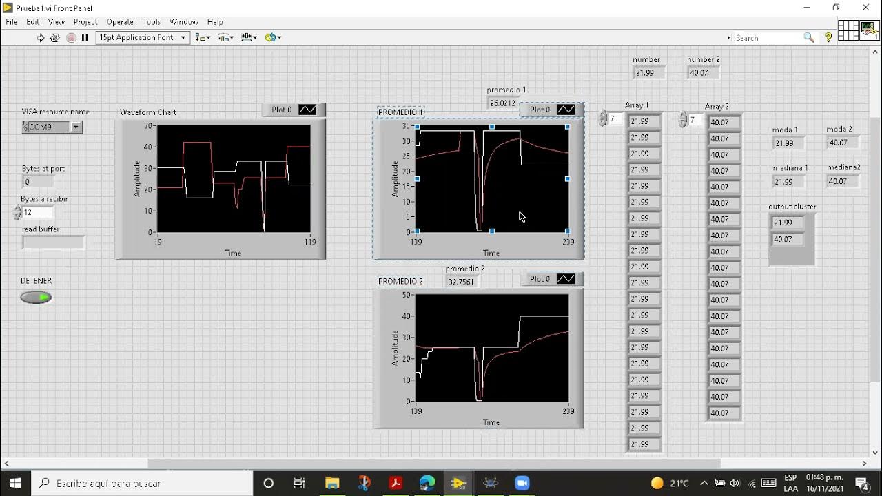 Práctica_4 -Análisis de señales usando LabVIEW - YouTube
