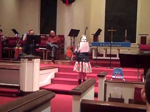 Christmas 9 year old Ella Ingram Polar Express - YouTube