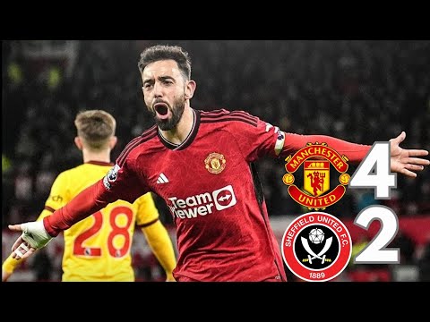 Man United 4-2 Sheffield United Post-Match Analysis Bruno Fernandes Top Performance 2G1A - YouTube