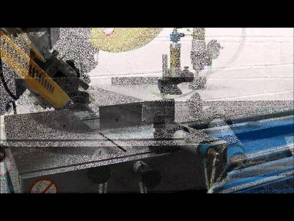 Pertici 400 IP Double Mitre Saw Window Machinery - YouTube