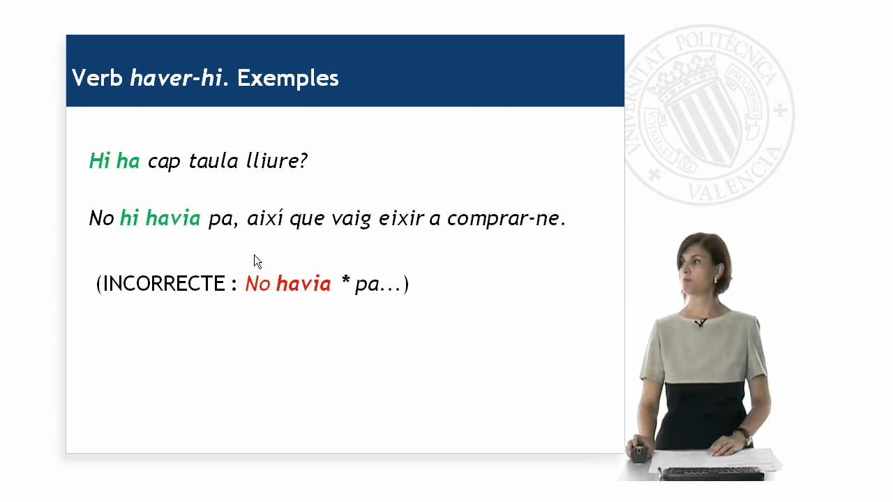 Bloc 11. Verb 'haver-hi' | 36/55 | UPV - YouTube