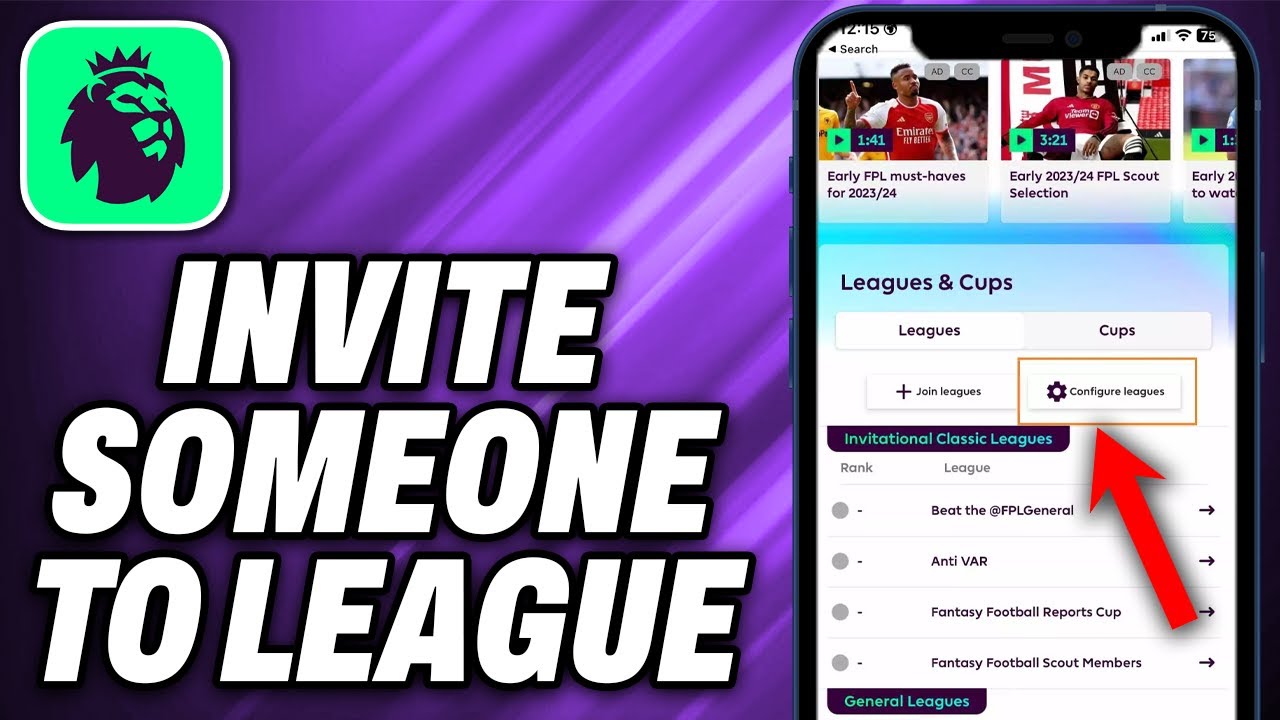 How To Invite someone to FPL League - YouTube