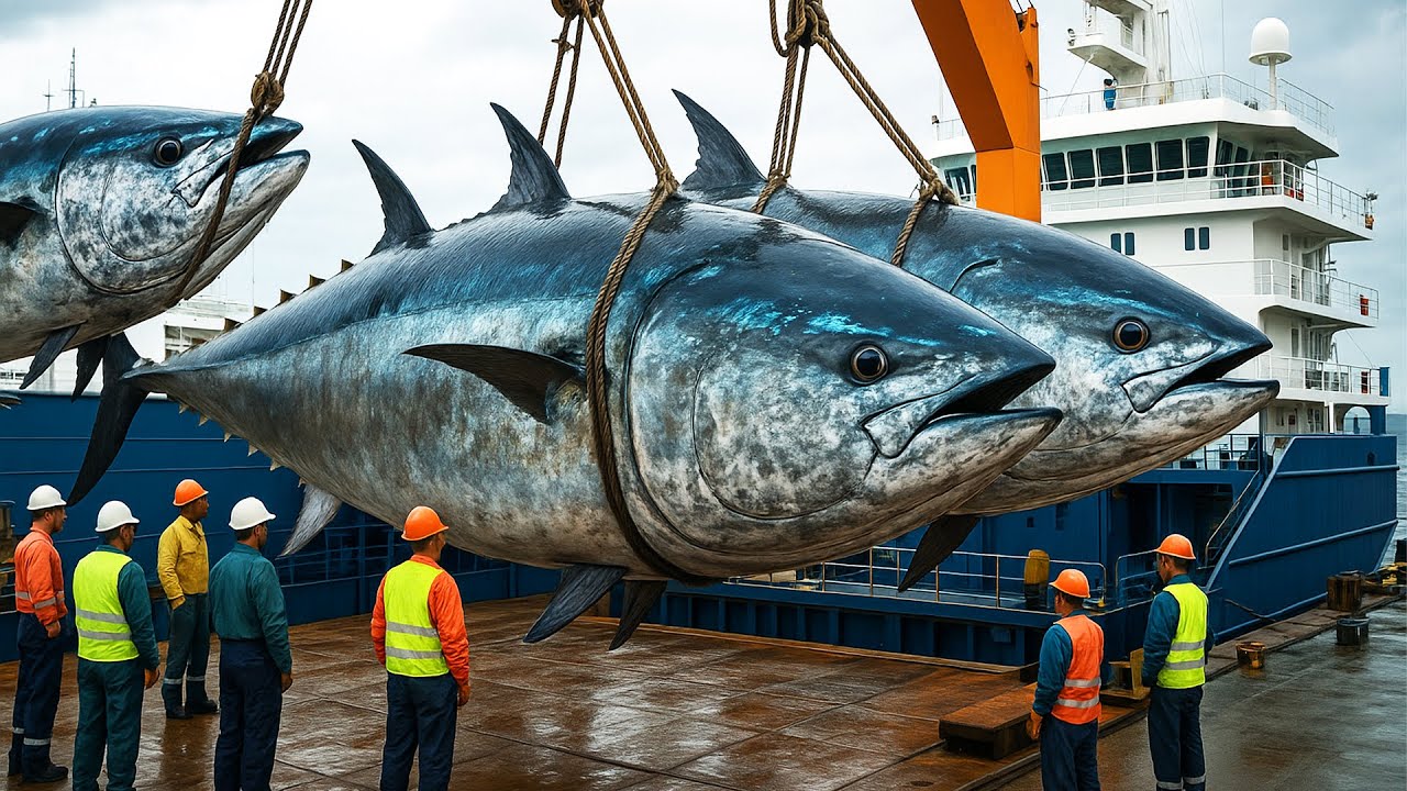 INSANE Longline Tuna Fishing – How Americans Catch Massive Tuna by the ...