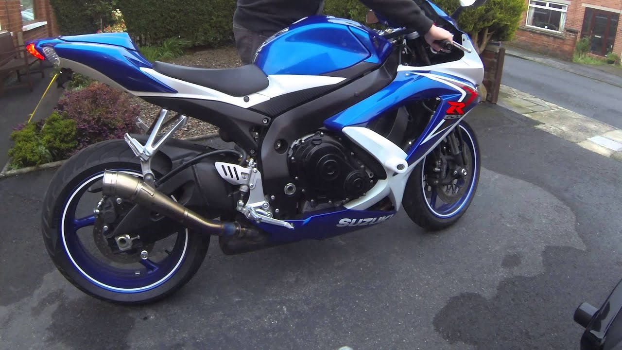 Exhaust sound test | Akrapovic GP Megaphone | GSX-R 750 - YouTube