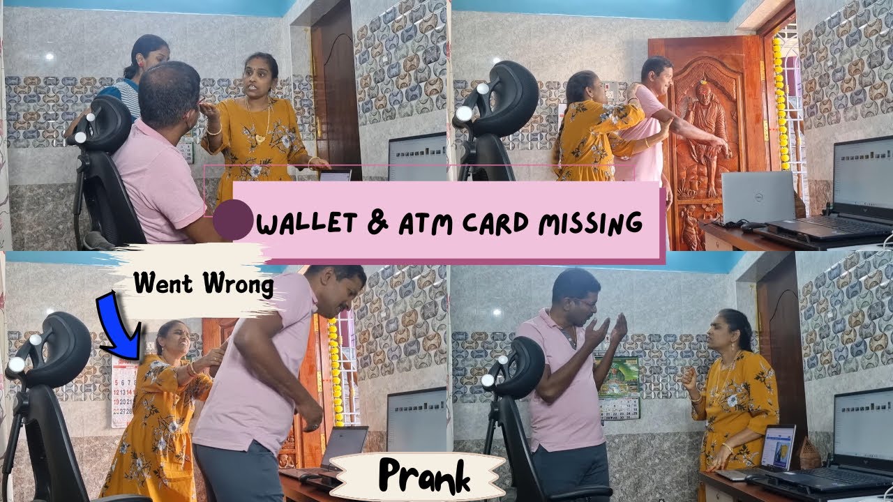 ATM card காணாம போச்சு...Wallet Lost Prank by my Husband || - YouTube