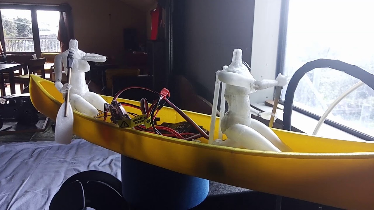 RC Canoe - YouTube
