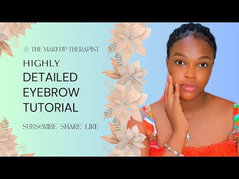 Highly detailed eyebrow tutorial #eyebrowtutorial #eyebrows - YouTube