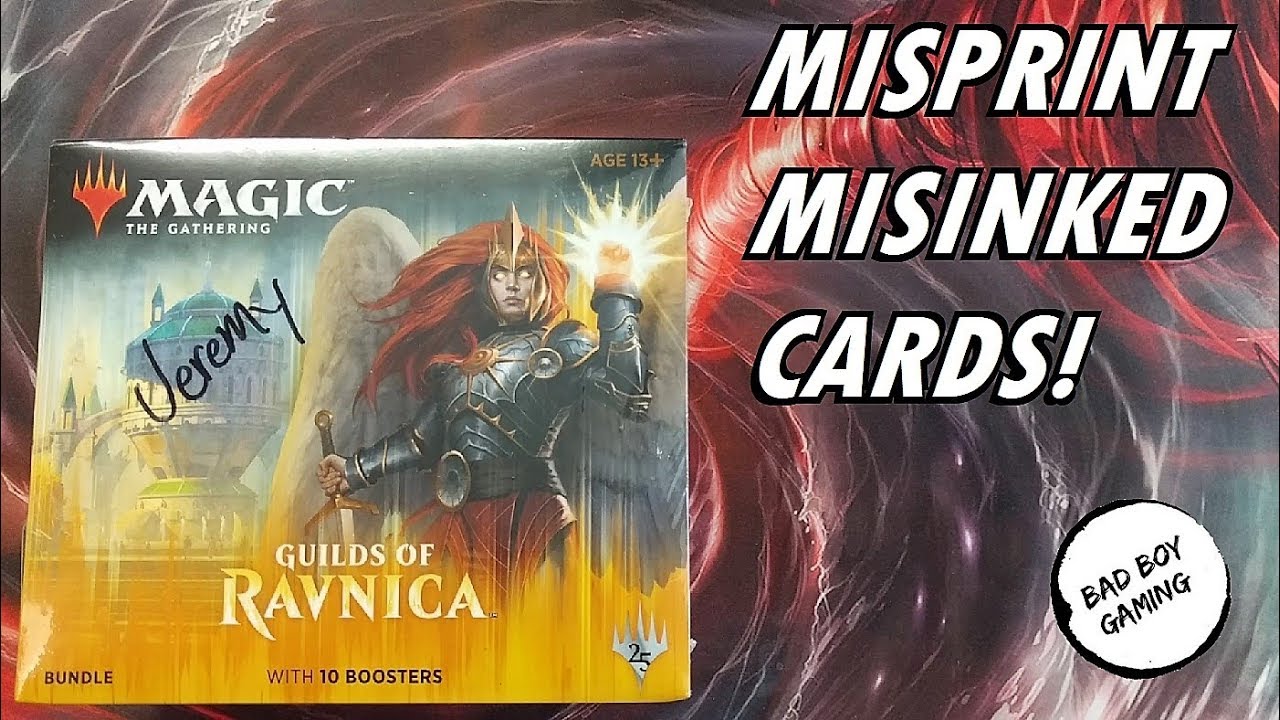 Misprint & Misinked MTG Cards | Guilds of Ravnica Bundle Jeremy - YouTube
