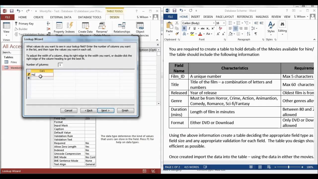 Database 2 - Setting up table and importing data - YouTube