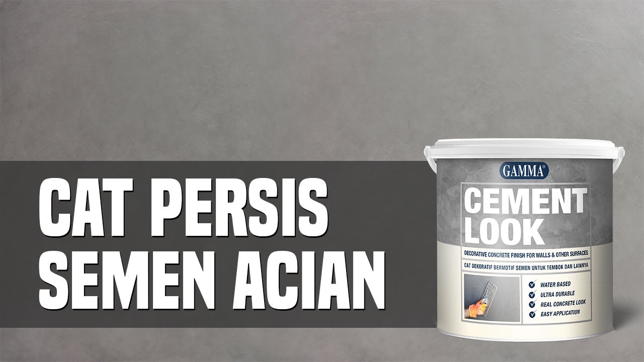 Cara Aplikasi Gamma Cement Look - Mid Grey - YouTube
