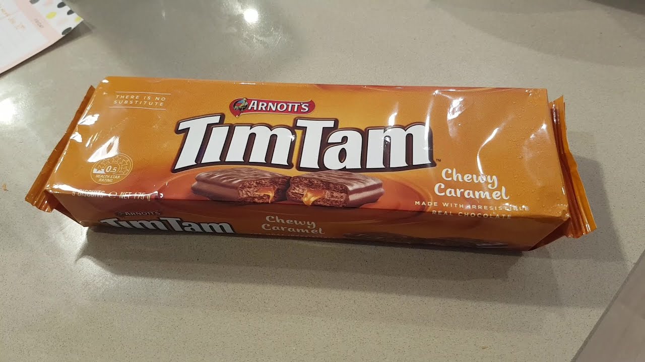 Tim Tams Chewy Caramel Review - YouTube