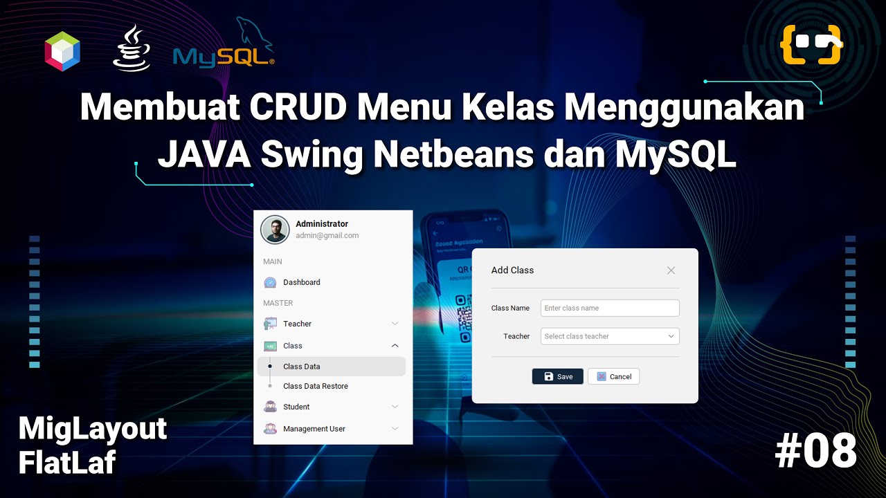 Membuat CRUD Menu Kelas Menggunakan Java Swing Netbeans & MySQL ...