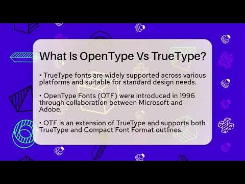 What Is OpenType Vs TrueType? - Graphic Design Nerd - YouTube