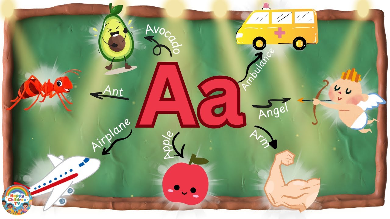 Learn ABCs, Letter A is Awesome | Happy Children TV - YouTube