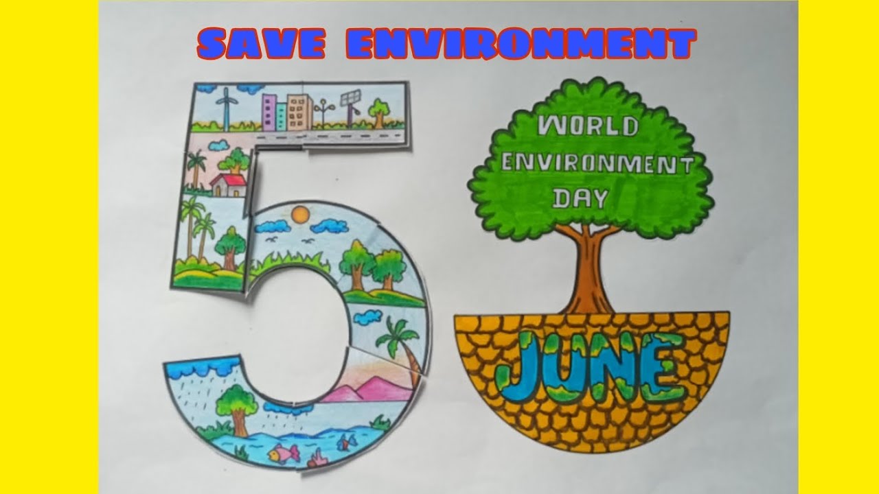 Save environment project drawing | save tree drawing | how to draw save ...