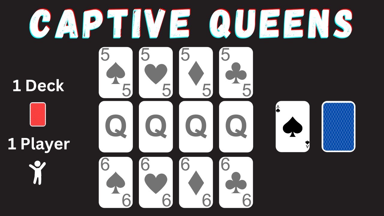 How To Play Captive Queens Solitaire - YouTube