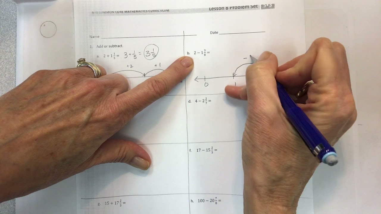 Eureka math grade 5 module 3 lesson 8 problem set - YouTube