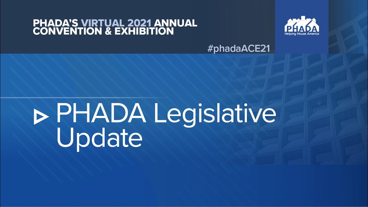 PHADA Legislative Update - YouTube